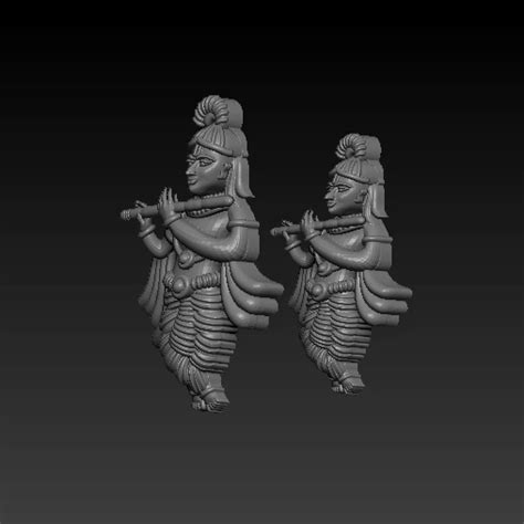 Krishana 3d Model Pendant Cad Wala