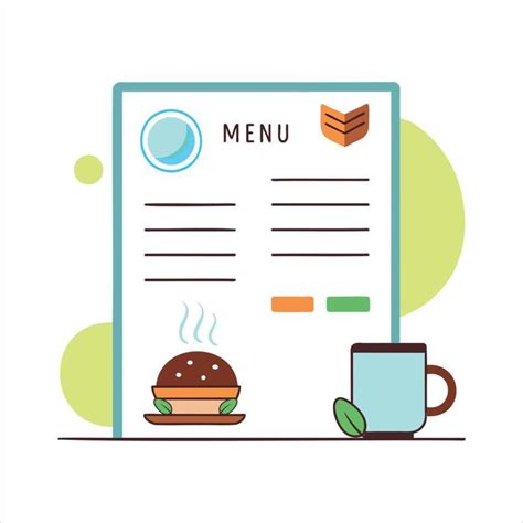 Menu Clip Art For Restaurants Restaurant Menu Board Royalty Free