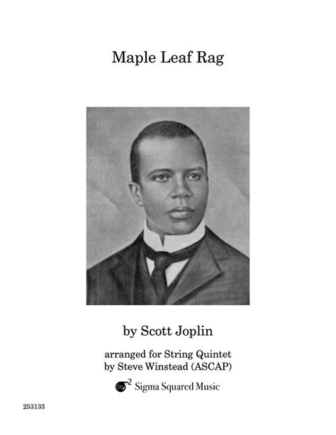 Maple Leaf Rag For String Quintet Joplin Maple Leaf Clarinet