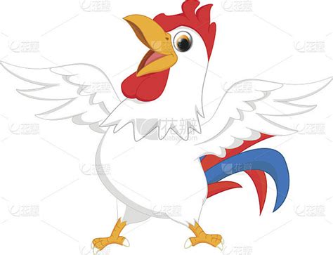 快乐的公鸡卡通