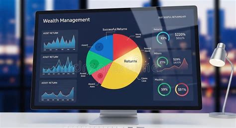Wealth Management Dashboard Displaying Successful Returns And Asset