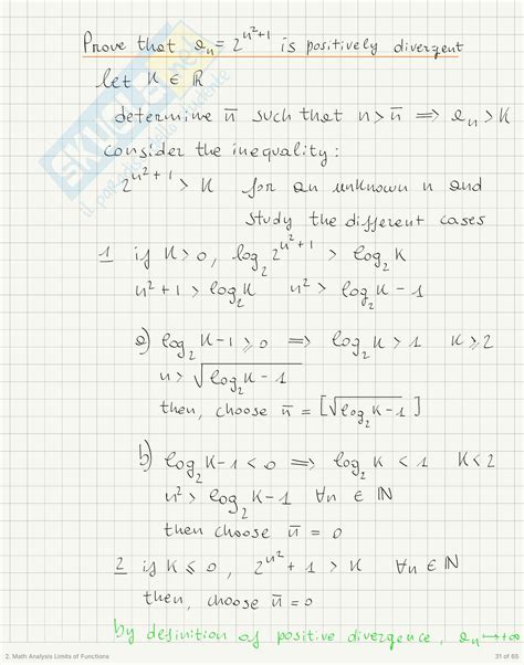 Math Analysis I Limits Of Functions Part 2 Sequences