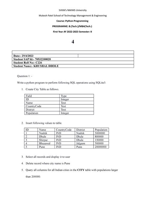 Code Chef 4 Ri Ejr Dwyo S Mukesh Patel School Of Technology