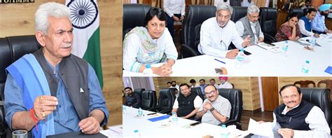 Lg Sinha Reviews Implementation Of Jal Jeevan Mission And Sbm G With Senior Officials Daily