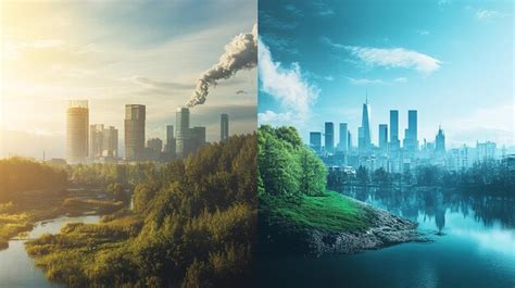 Pollution Vs Clean Technology Images Free Download On Freepik