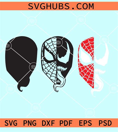 Spiderman And Venom Svg Spiderman Venom Svg Avengers Marvel Svg
