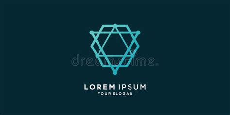 Geometry Logo Abstract With Creative Style Premium Vector Part 2 Stock