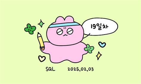 SQL 학습정리