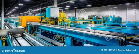 Crop Processing Plant With Conveyor Belts Sorting Machines And