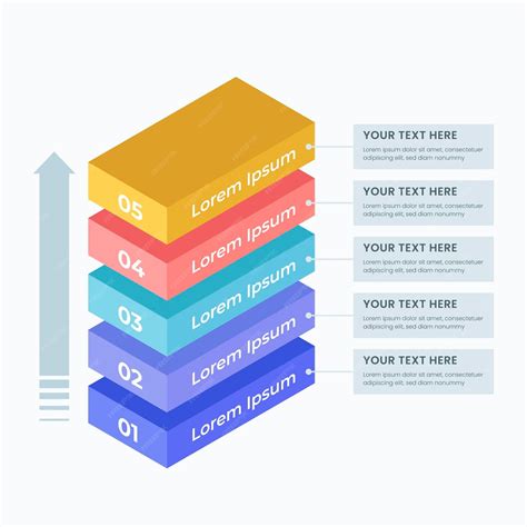 Free Vector Three Dimensional Layers Infographic