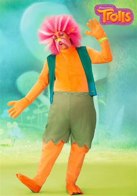 Mens King Peppy Trolls Costume Movie Costumes