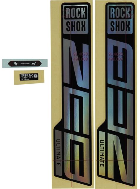 Rockshox Decal Kit Aufklebersatz Für Zeb Ultimate Ab Modell 2021 11