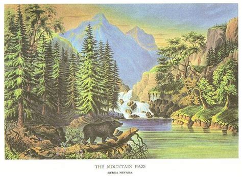 Mountain Pass Artwork By Currier And Ives