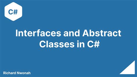 Interfaces Vs Abstract Classes In C Whats The Difference And When To