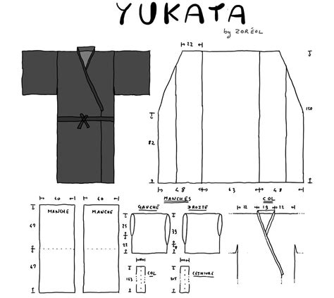 Patron De Couture Japonais Pour Un Yukata Patrons De Couture Japonais