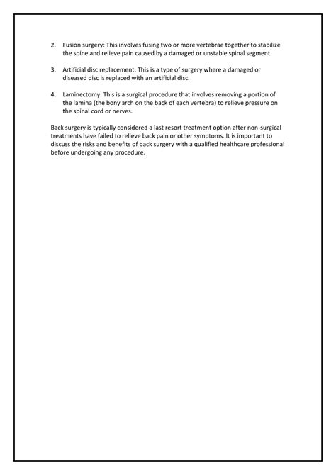 Ppt What Is Back Surgery Powerpoint Presentation Free Download Id