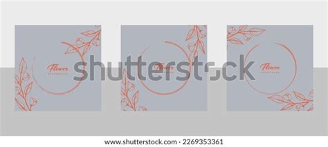 Neutral Floral Background Simple Colors Vector Stock Vector Royalty