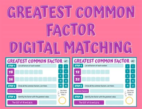 Gcf Digital Activity — Word Problems By Math With Mrs Gooch Tpt