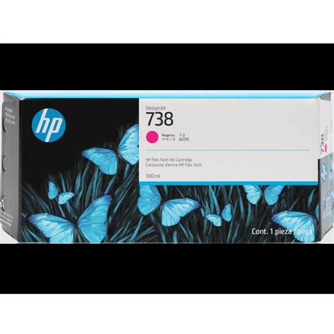 Tinta Hp 738 300 Ml Magenta Original Comprar Ahora