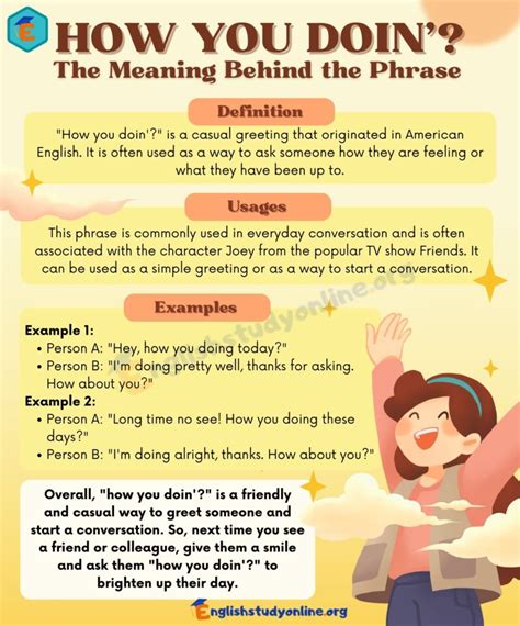 How You Doing Meaning Understanding The Origins And Usage Of This