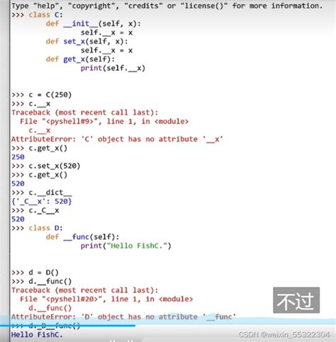 Python学习之面向对象编程5（私有变量）python面向对象 私有变量 Csdn博客