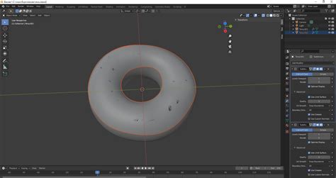 Objects What Are These Black Textures On My Donut Blender Stack