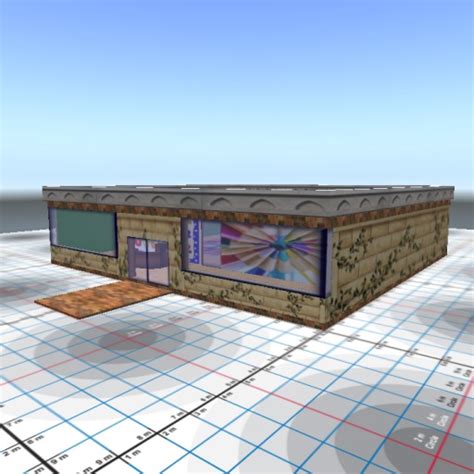 Second Life Marketplace School 2 Classrooms Low Prim