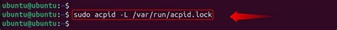ACPID Command In Unix
