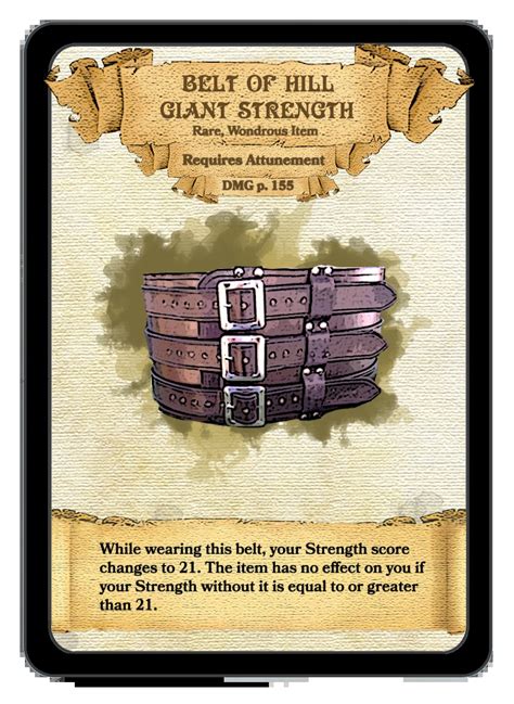 Belt Of Hill Giant Strength The World Of Athkatmon Wiki Fandom