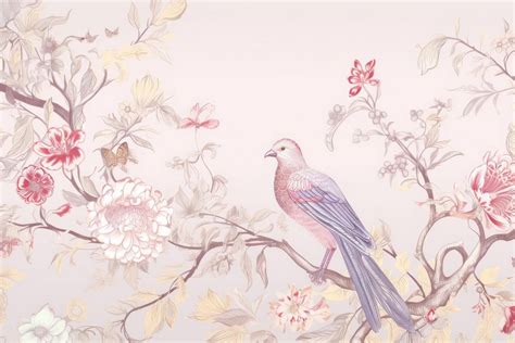 Bird Wallpaper Pattern Flower Free Photo Illustration Rawpixel