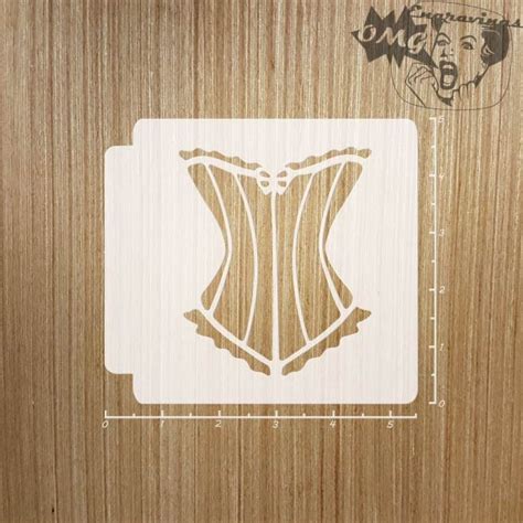 Corset 783 833 Stencil Etsy Stencils Etsy Wood Cutouts
