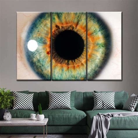 Human Eye Shot Multi Panel Canvas Wall Art Aquarela
