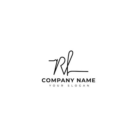 Premium Vector Rl Initial Signature Logo Vector Design