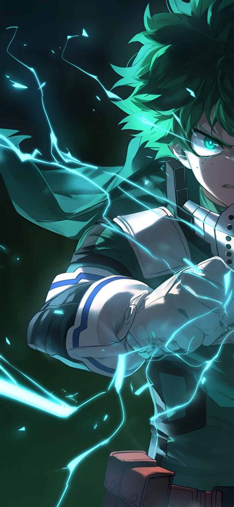 My Hero Academia Deku Electric Power Tap To Switch Wallpapers