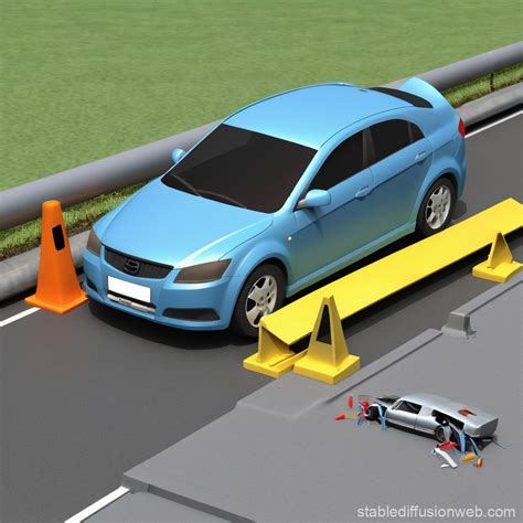 Crash Barrier Experiment Diagram Stable Diffusion Online