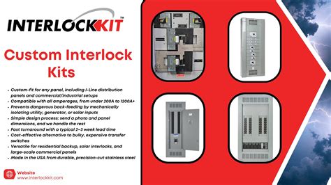 Custom Manual Transfer Switch Interlock Kit
