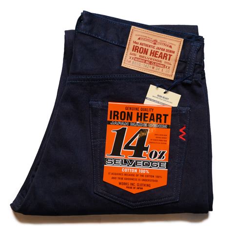 Iron Heart Ih 888s 142ib 14oz Selvedge Denim Mediumhigh Rise Tapered