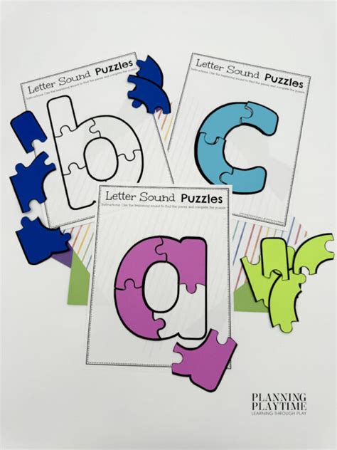 Letter Sounds Alphabet Puzzles Planning Playtime
