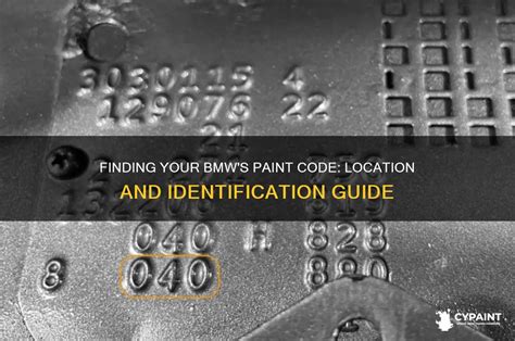 Finding Your Bmws Paint Code Location And Identification Guide Cypaint