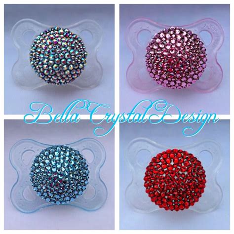 Swarovski Crystal Pacifier Designs By Bella Crystal Design Find Us On Instagram