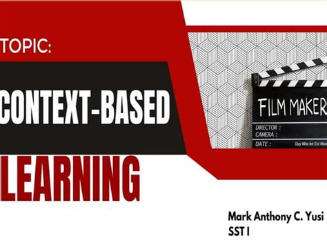 Context Based Learning Ppt