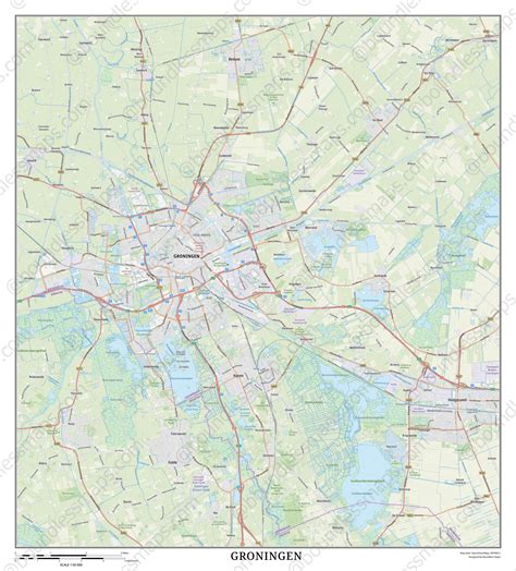Groningen Topo Atlas Vector Map [1 50k] Boundless Maps