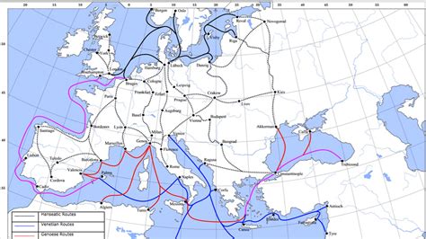 Late Medieval Europe Map Labeled The World The Western Part In The