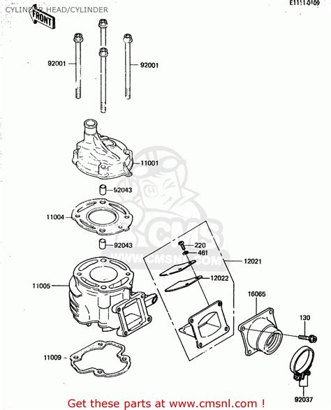 Kawasaki Kx80 E2 1984 Usa Canada Uk Al Parts Lists And Schematics