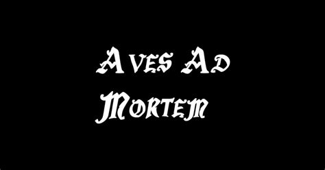 Aves Ad Mortem Dnd Sticker Teepublic