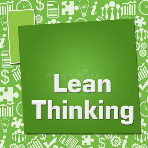 Lean Thinking Image Stock Illustrations 628 Lean Thinking Image Stock