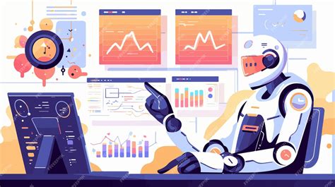 Ai Statistics Analysis Graphs Concept Premium Ai Generated Vector