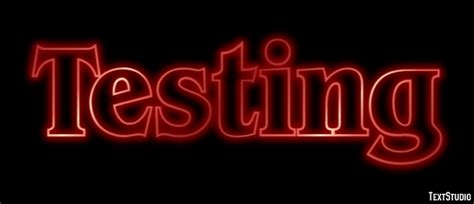 Testing Text Effect And Logo Design Word