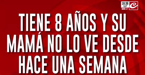 Dramática Búsqueda De Aron Su Mamá No Lo Ve Desde Hace Una Semana