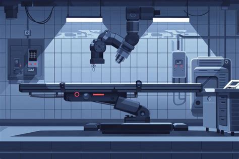 Industrial Robotic Arms Working In A High Tech Factory Setting Showcasing Automation Precision